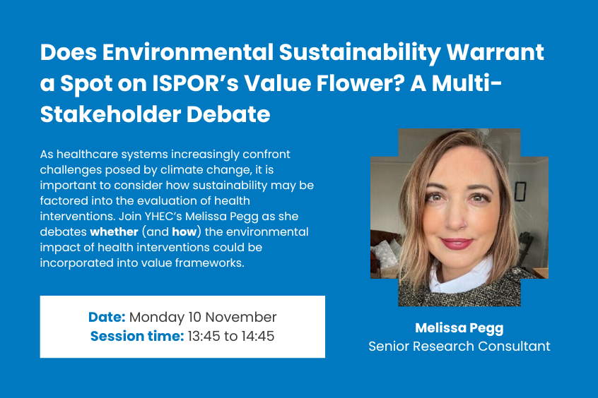 ISPOR Europe 2025 - York Health Economics Consortium